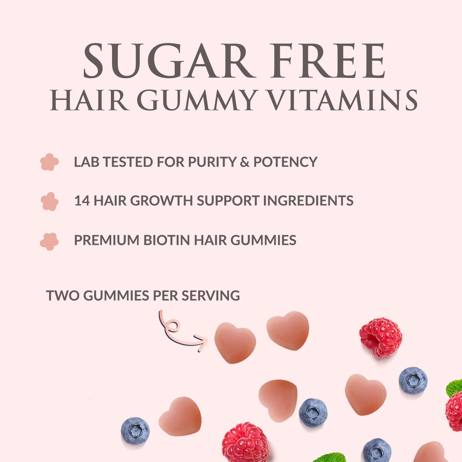 Easy-to-take hair growth supplements
