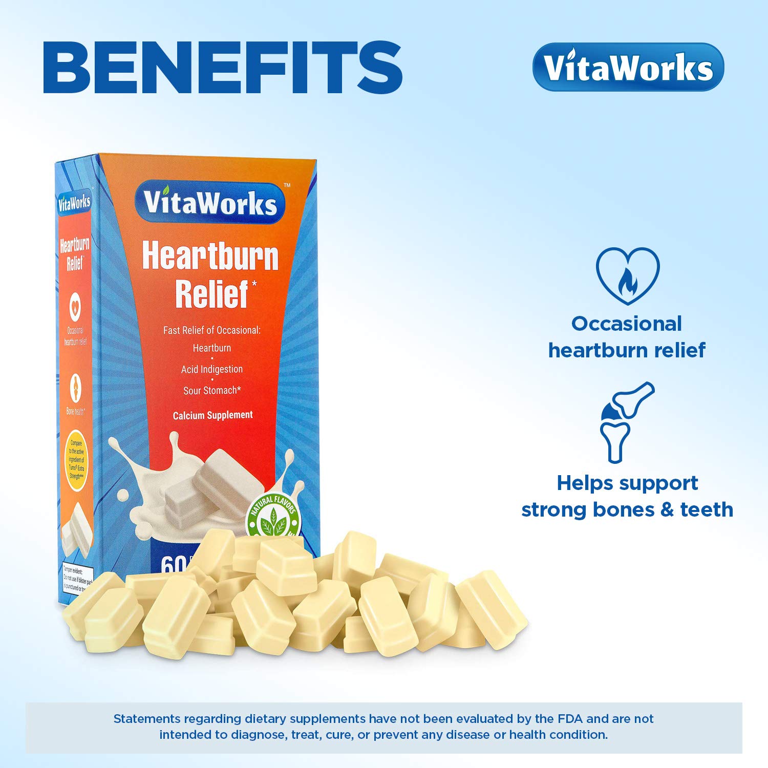easy to take heartburn relief chews