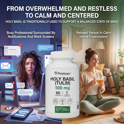 easy-to-take holy basil capsules
