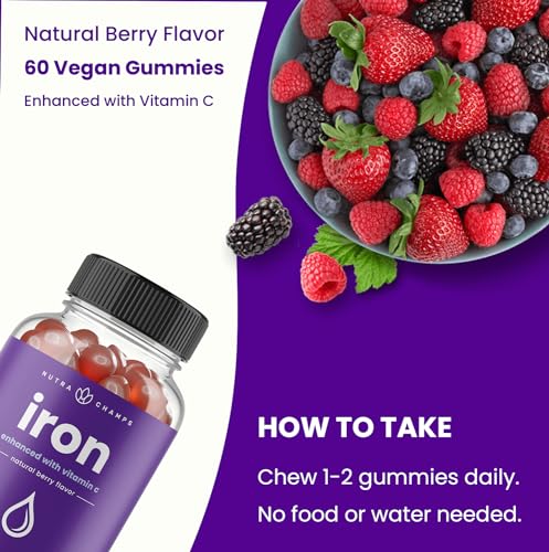 easy-to-take iron gummies for adults