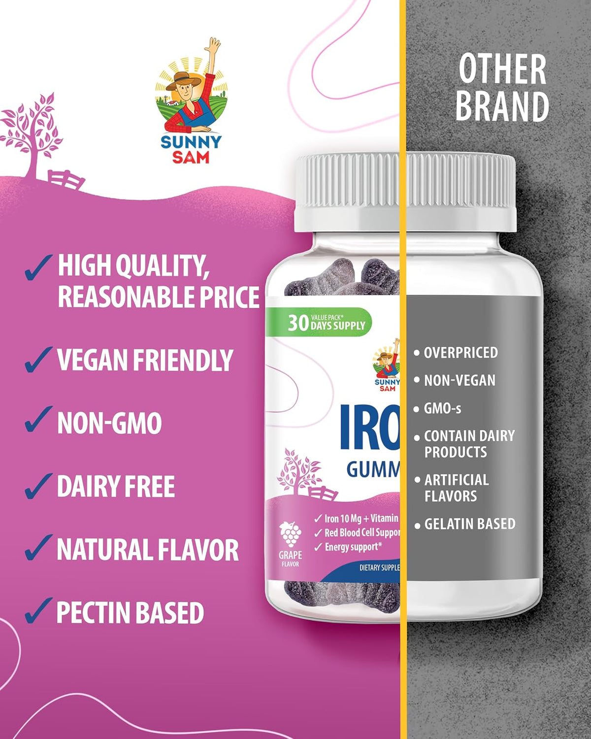 easy-to-take iron gummies for health