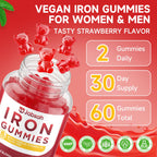 Easy-to-take iron gummies for vitality