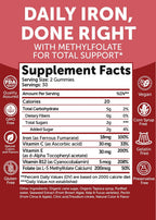 Easy-to-take iron gummies for women