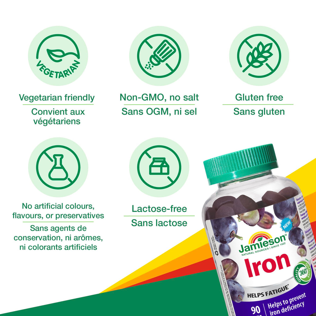 easy to take iron gummies