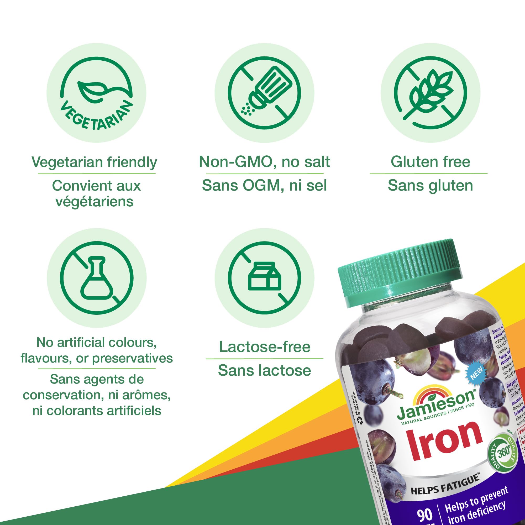 easy to take iron gummies