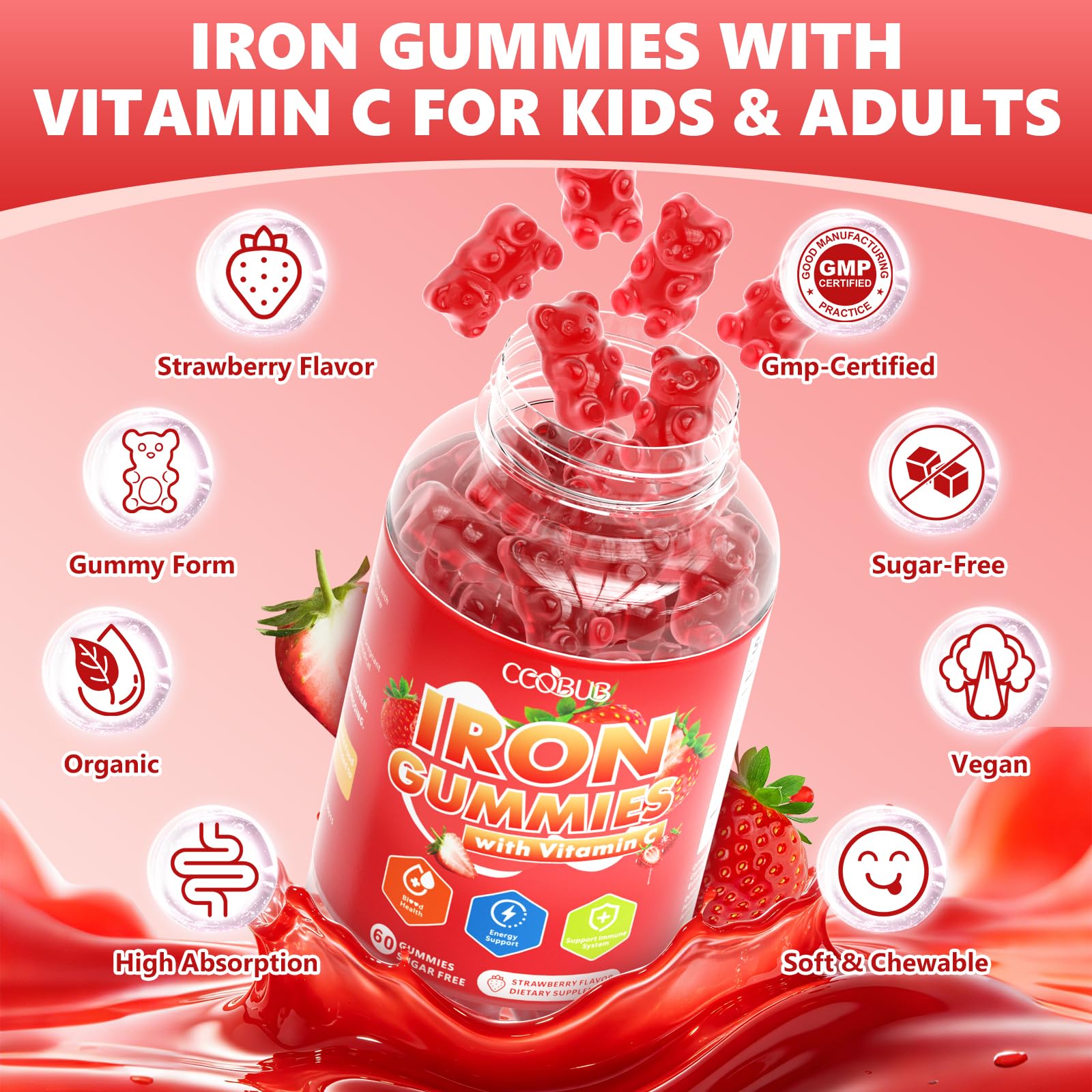 Easy-to-take iron gummies