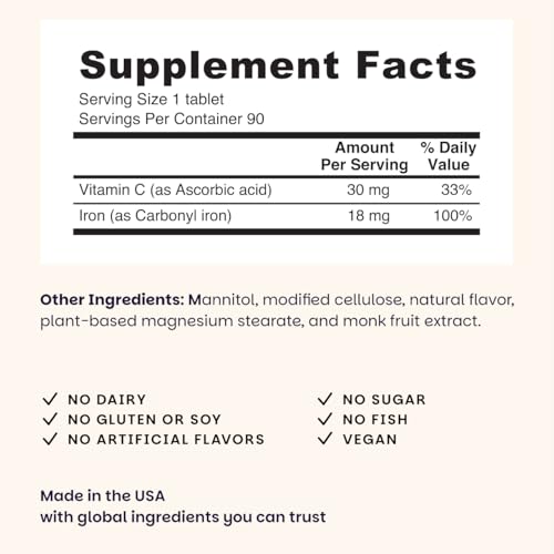 easy to take iron tablets