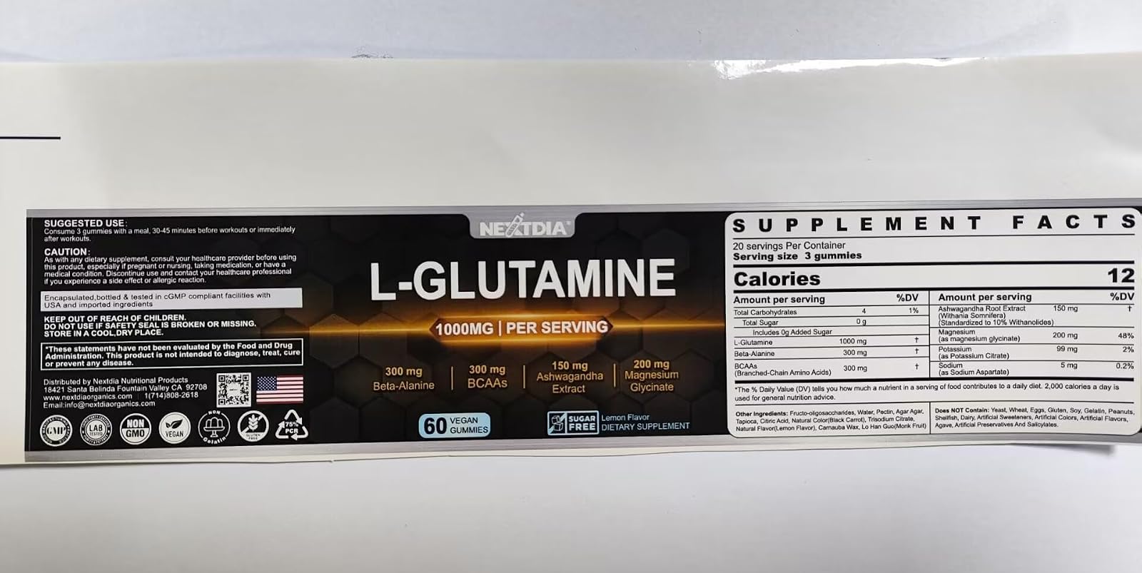 easy-to-take l-glutamine gummy vitamins