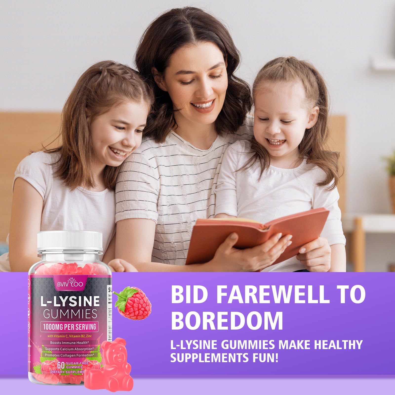 easy to take l-lysine gummies