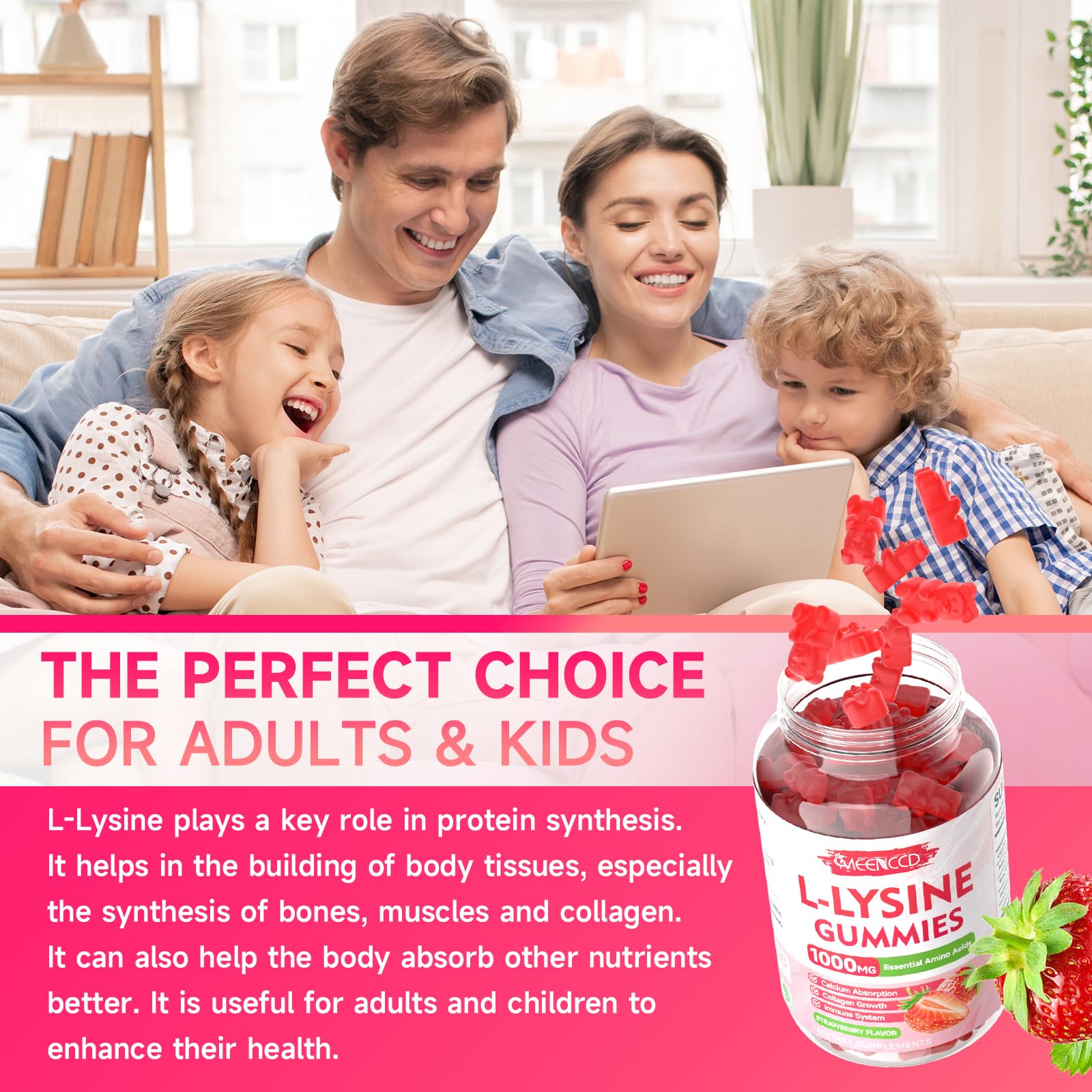 easy to take l-lysine gummies