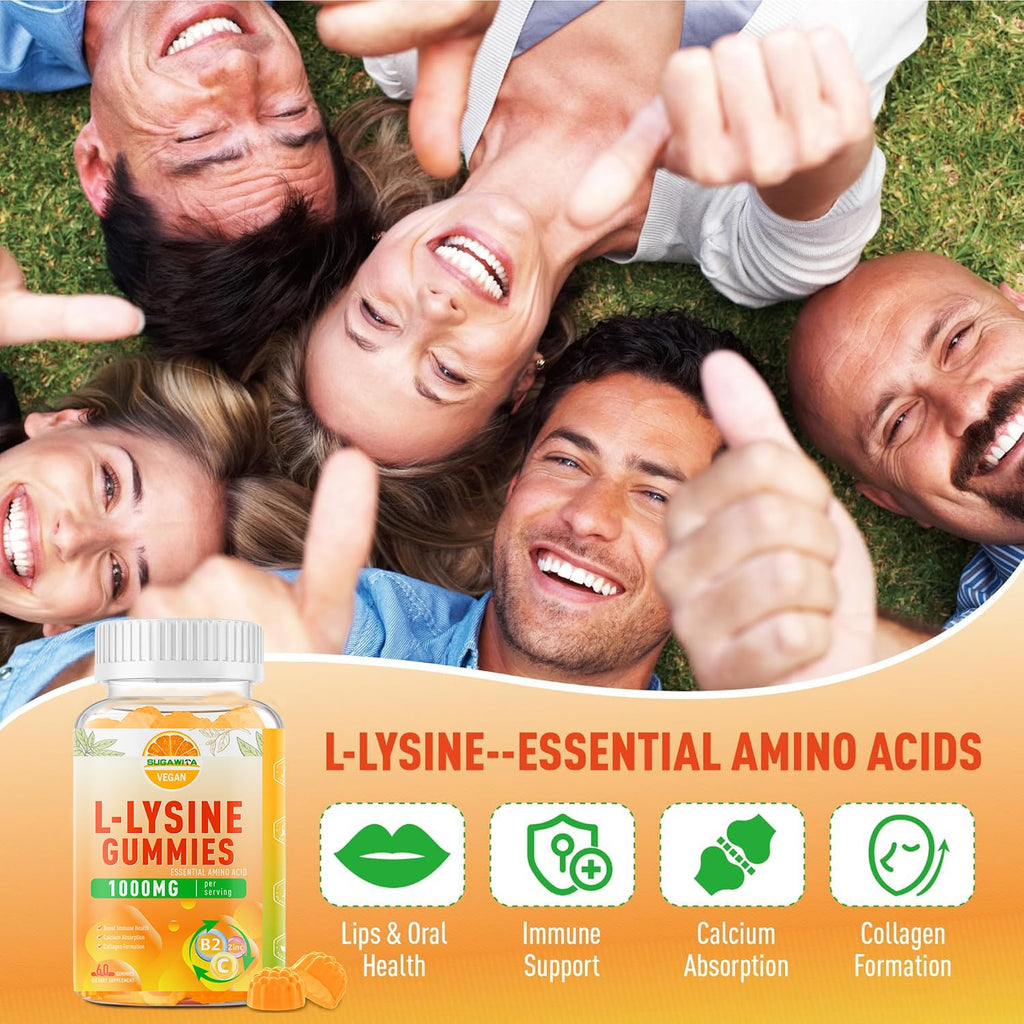 easy to take l-lysine gummy form