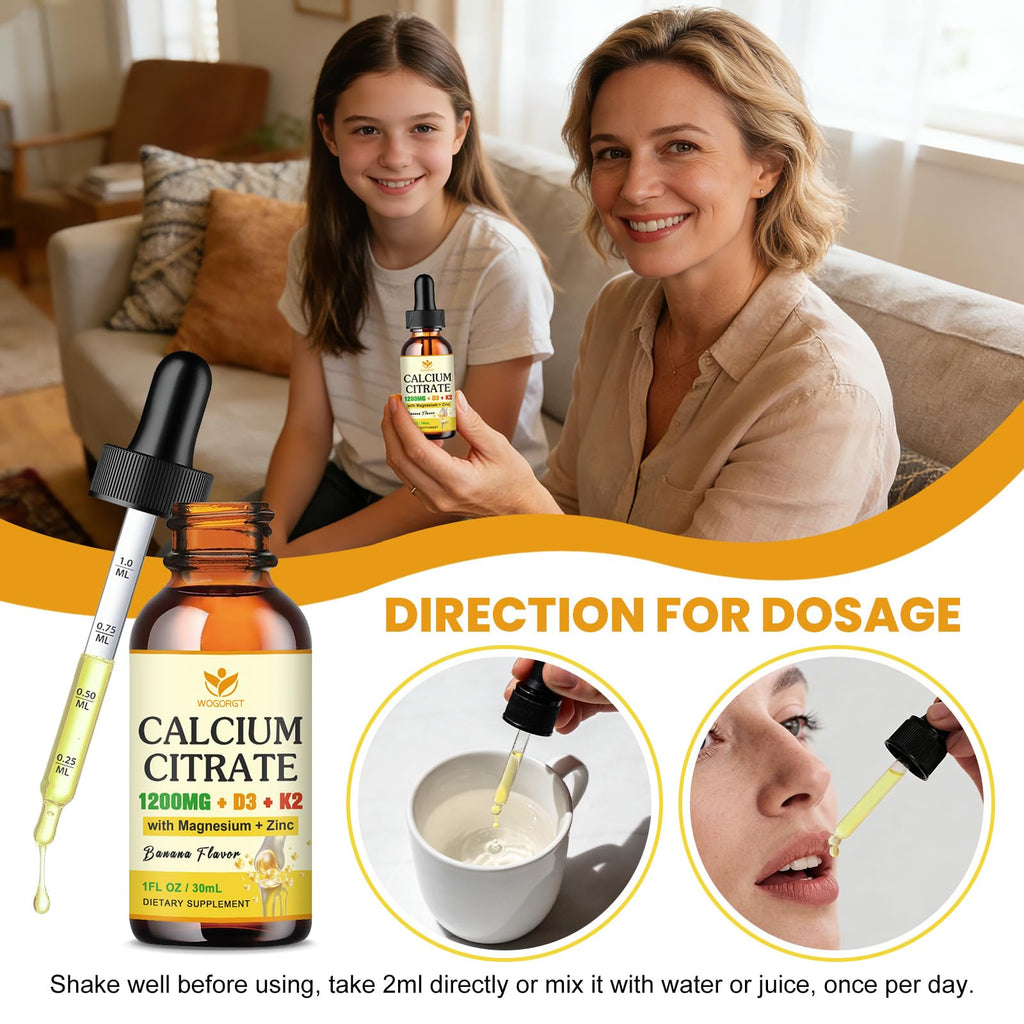 Easy-to-take liquid calcium for all ages