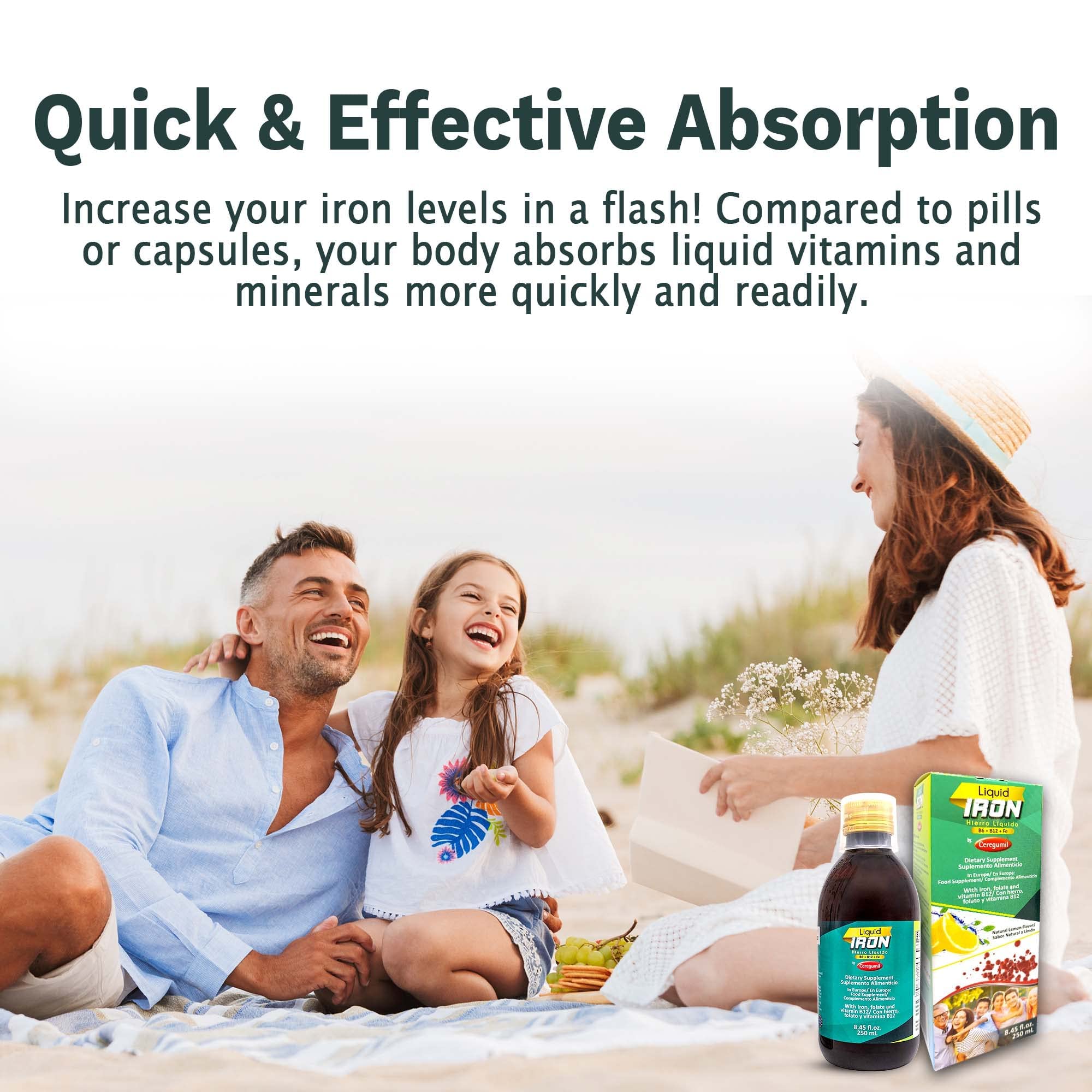 Easy-to-take liquid iron formula