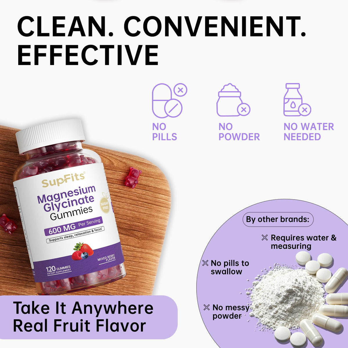 Easy-to-take magnesium glycinate gummies