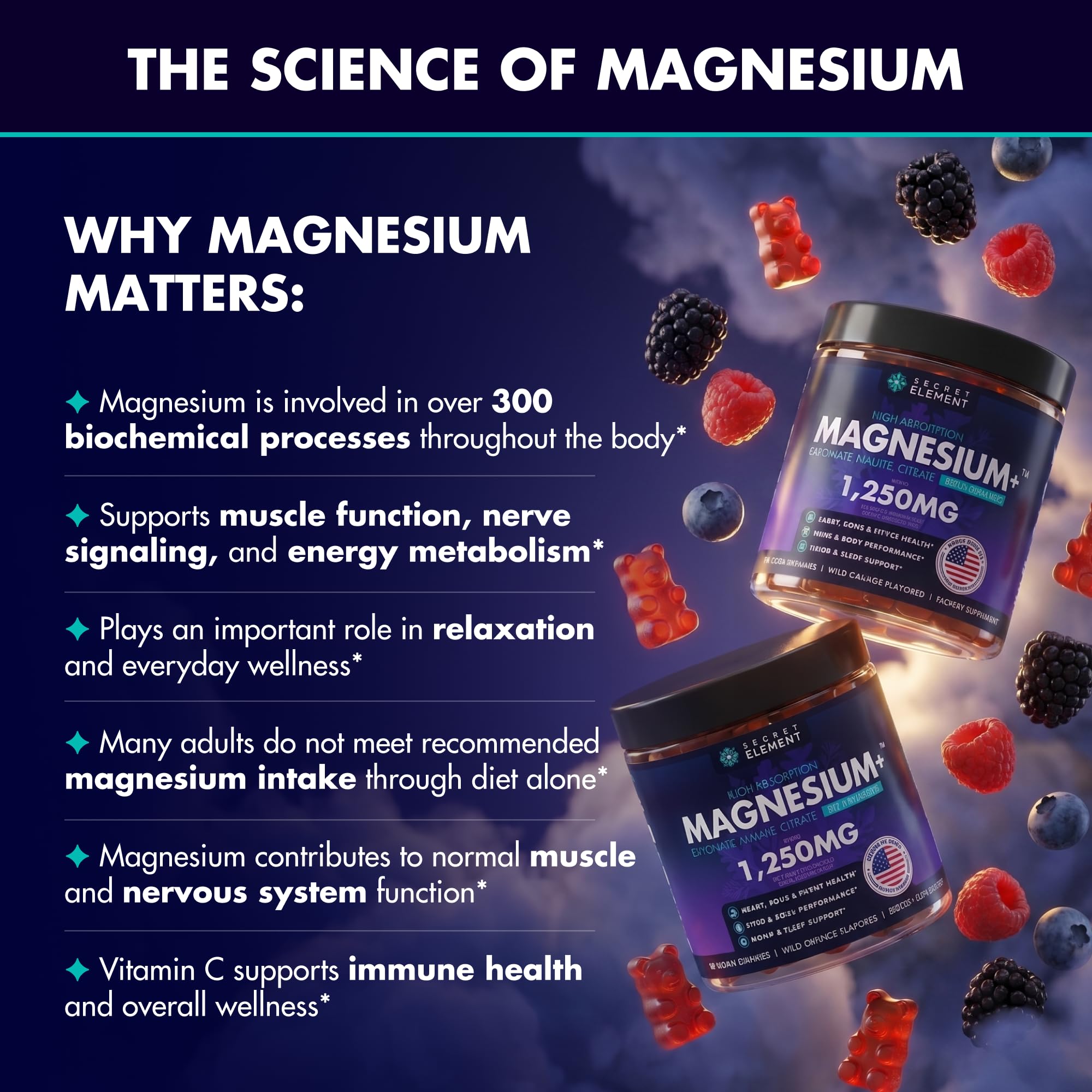 easy-to-take magnesium gummies for adults