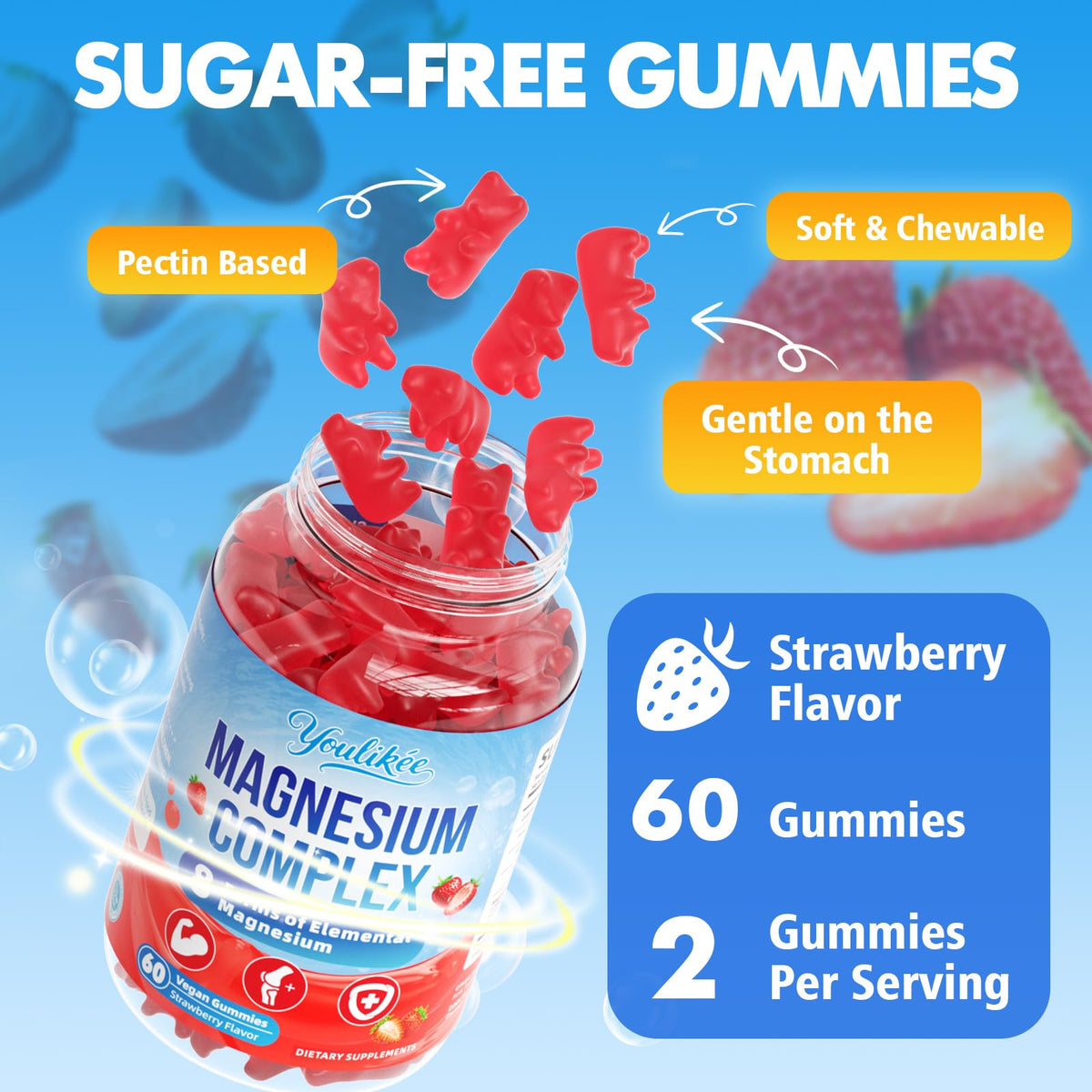 Easy-to-take magnesium gummies for adults