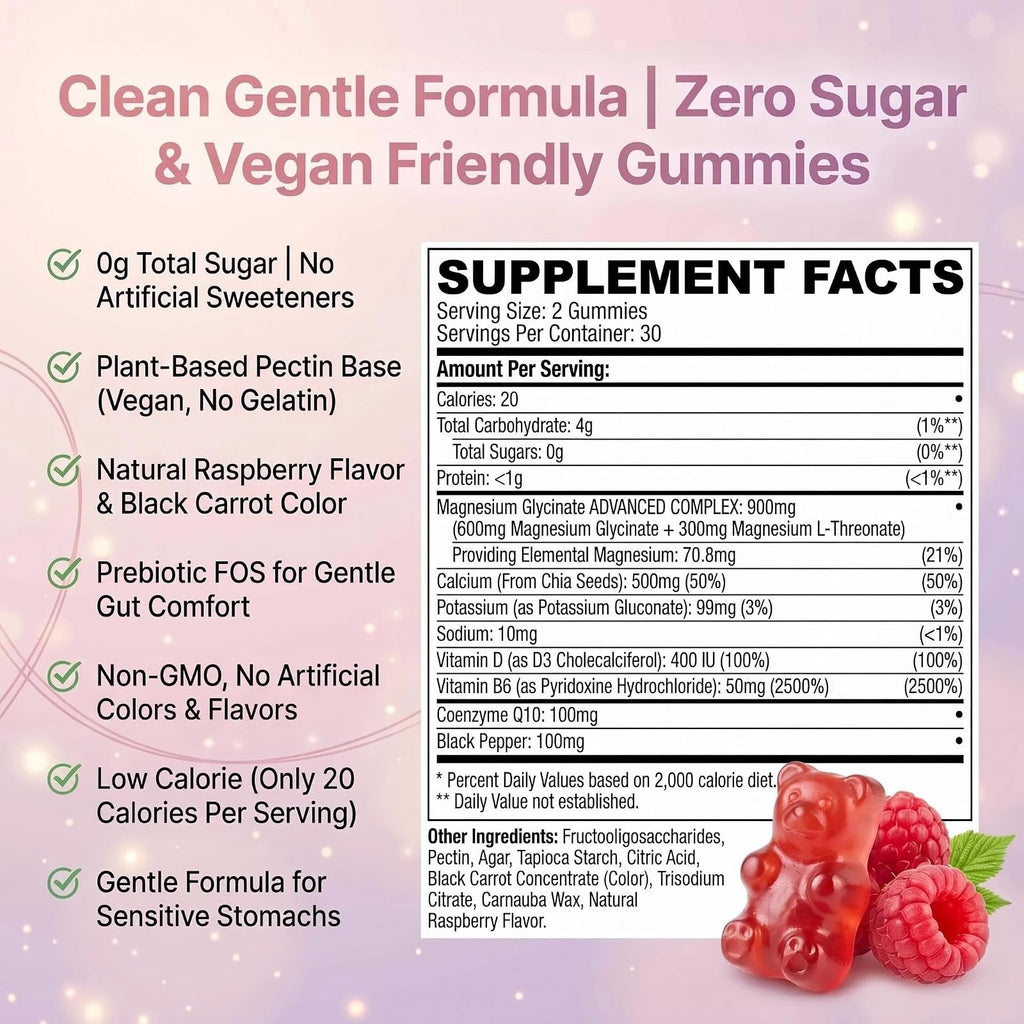 Easy-to-take magnesium gummies for adults