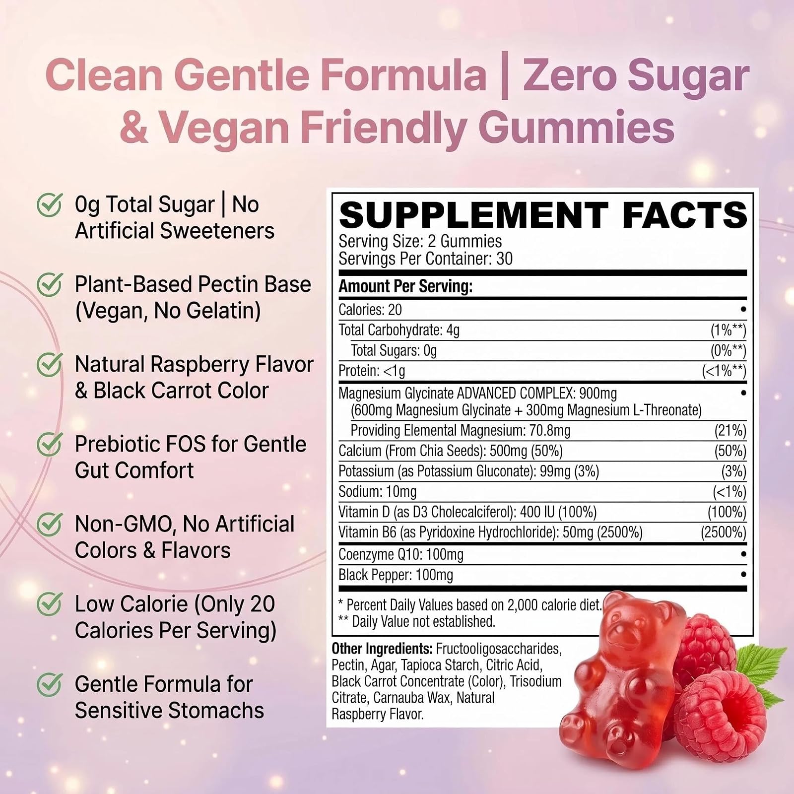 Easy-to-take magnesium gummies for adults