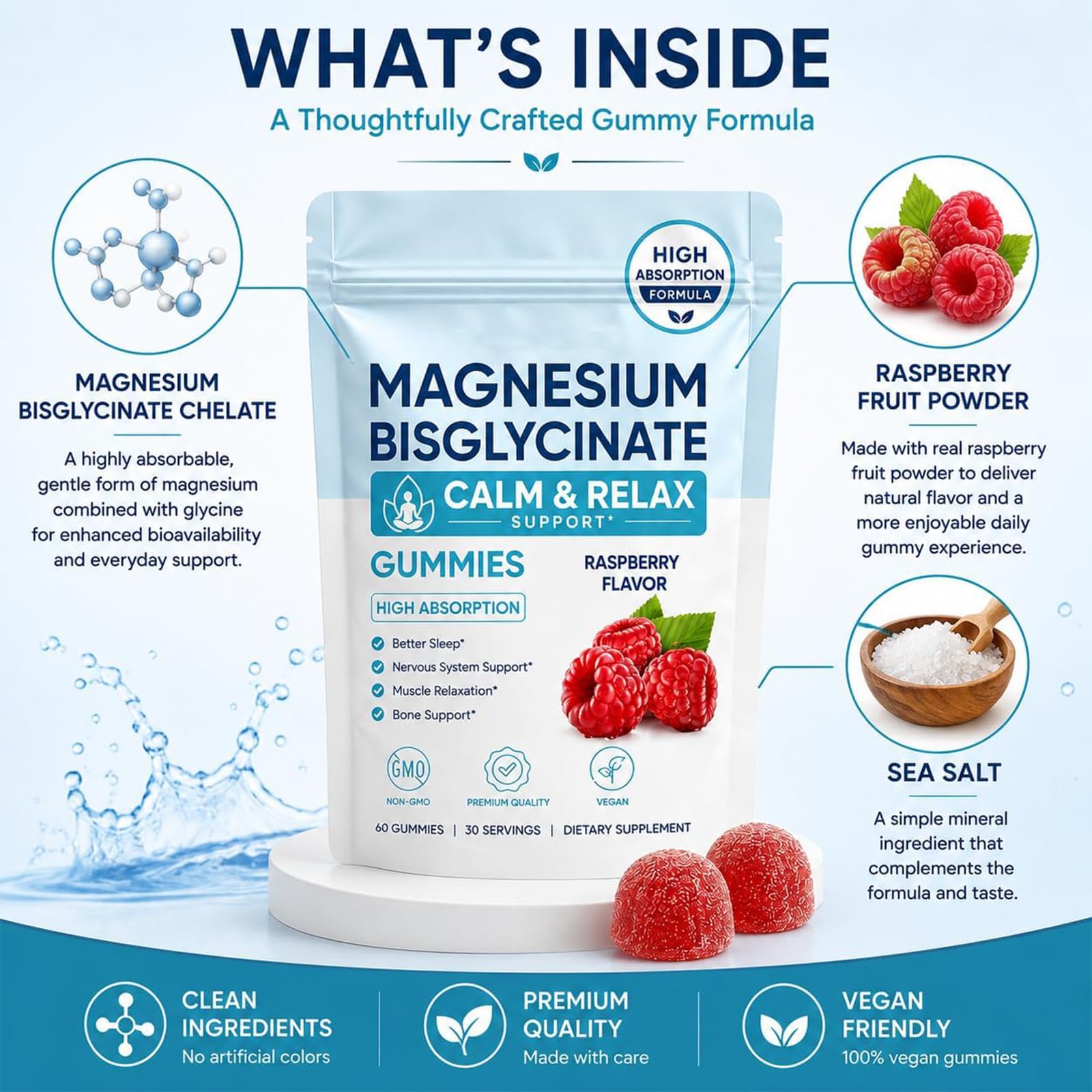 Easy to take magnesium gummies for adults