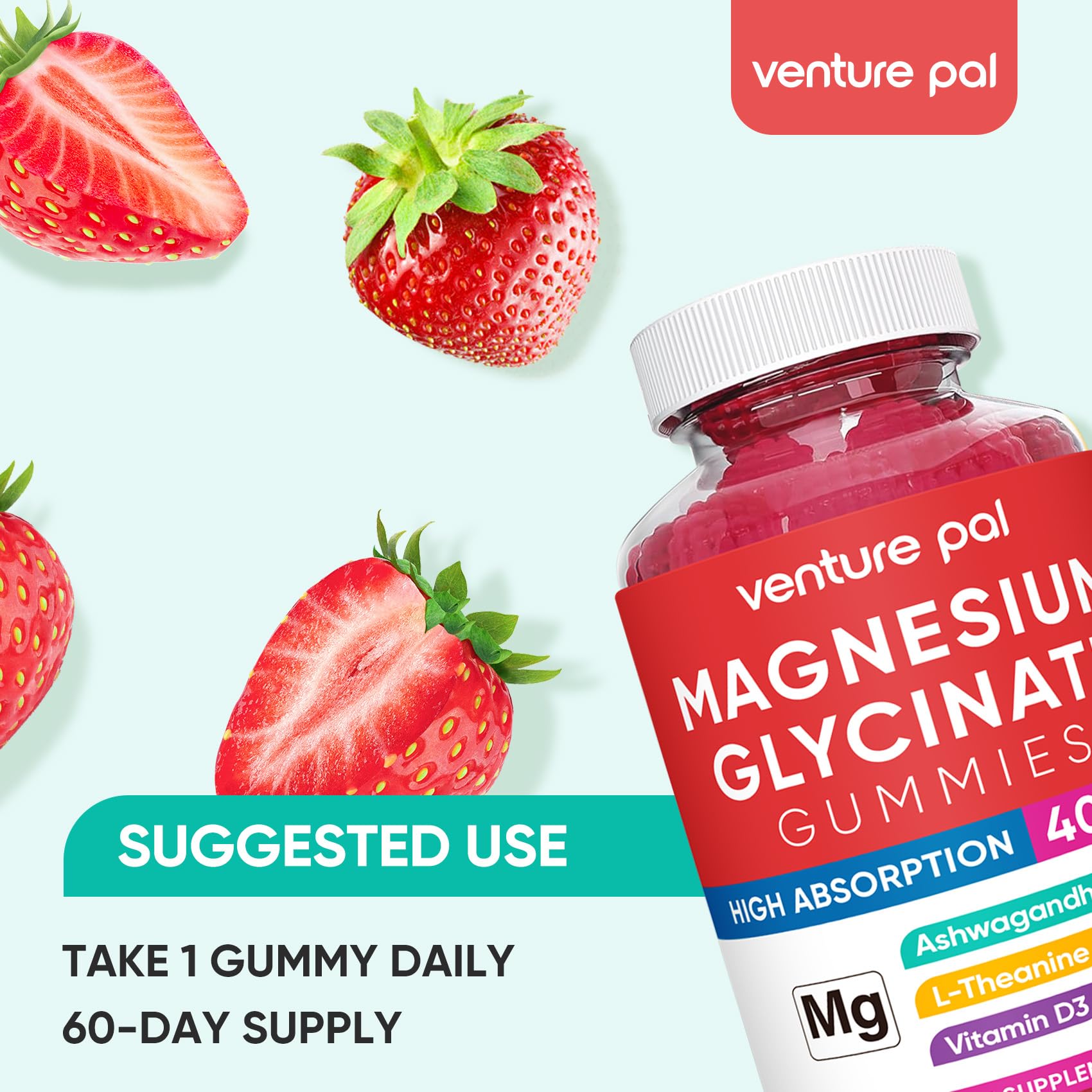 Easy-to-take magnesium gummies for energy