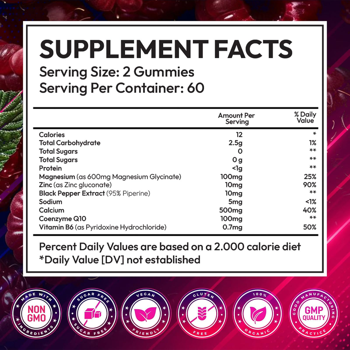 Easy-to-take magnesium supplement gummies