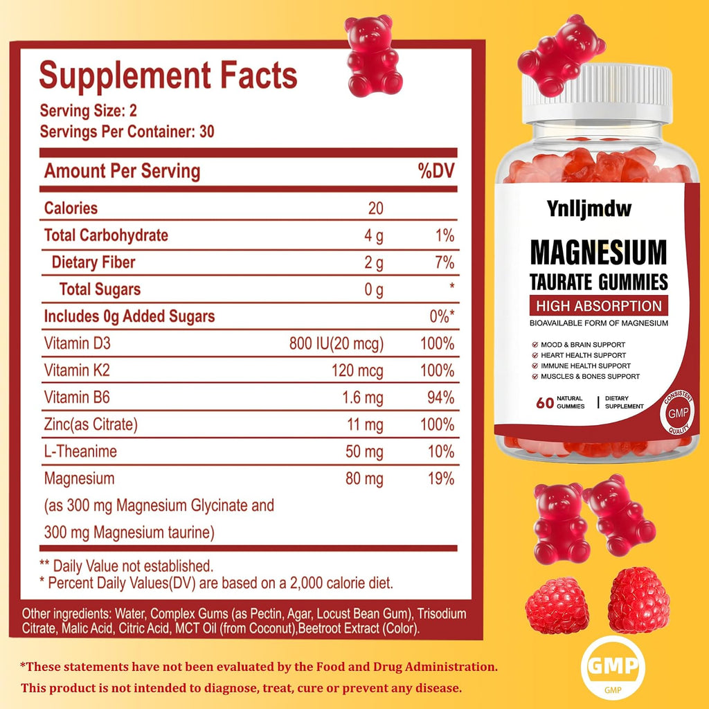 easy-to-take magnesium taurate gummies