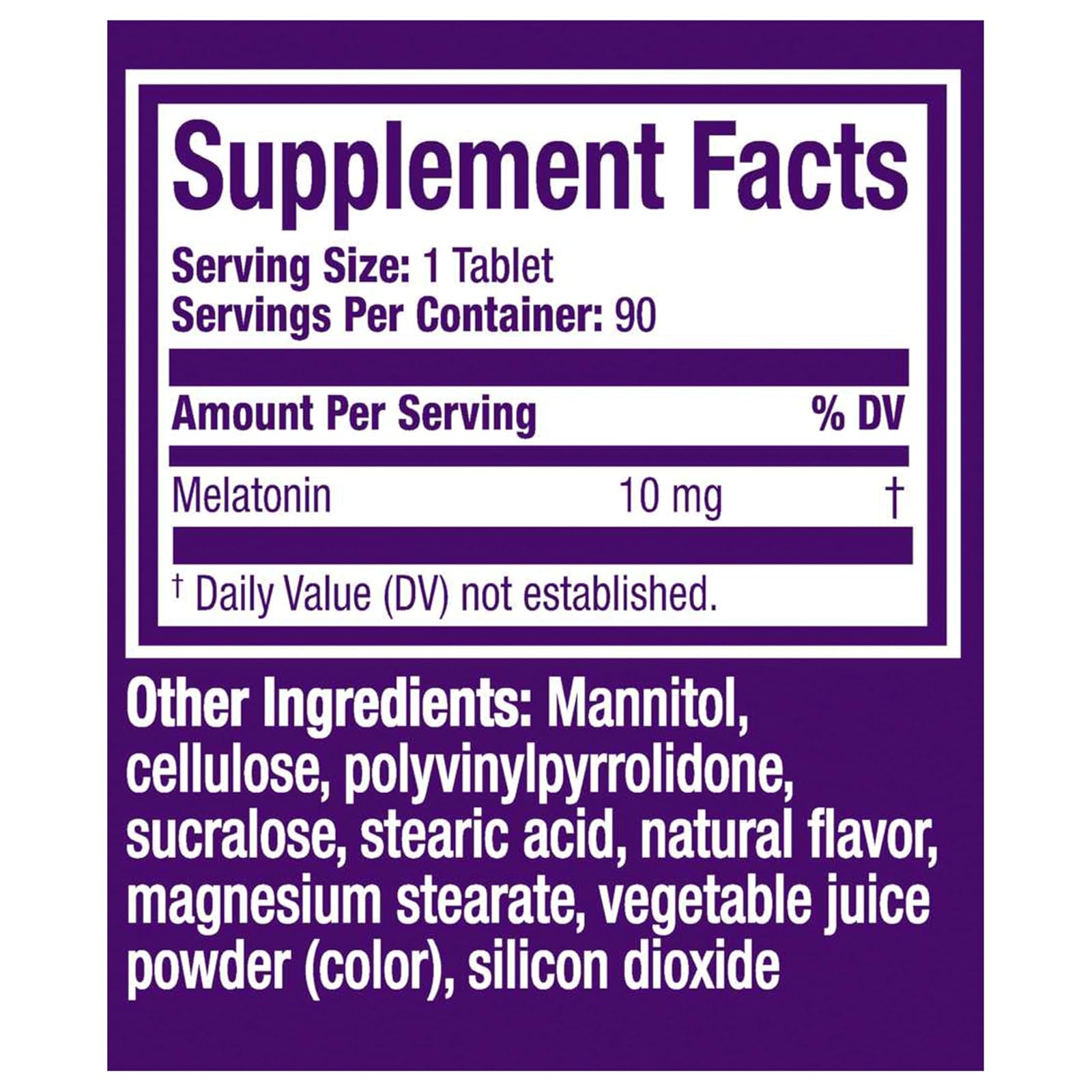 easy to take melatonin tablets