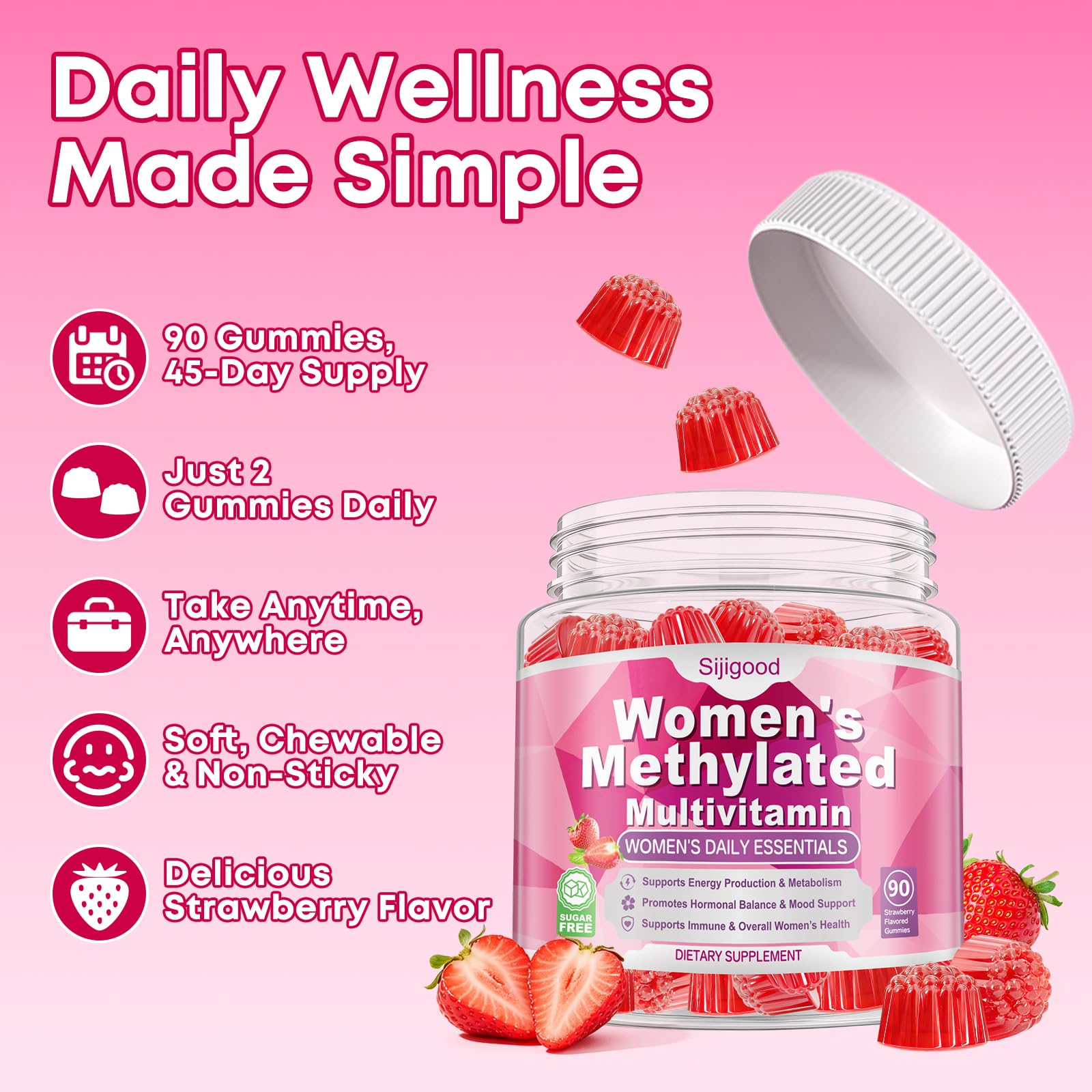 Easy-to-take methylated multivitamin gummies