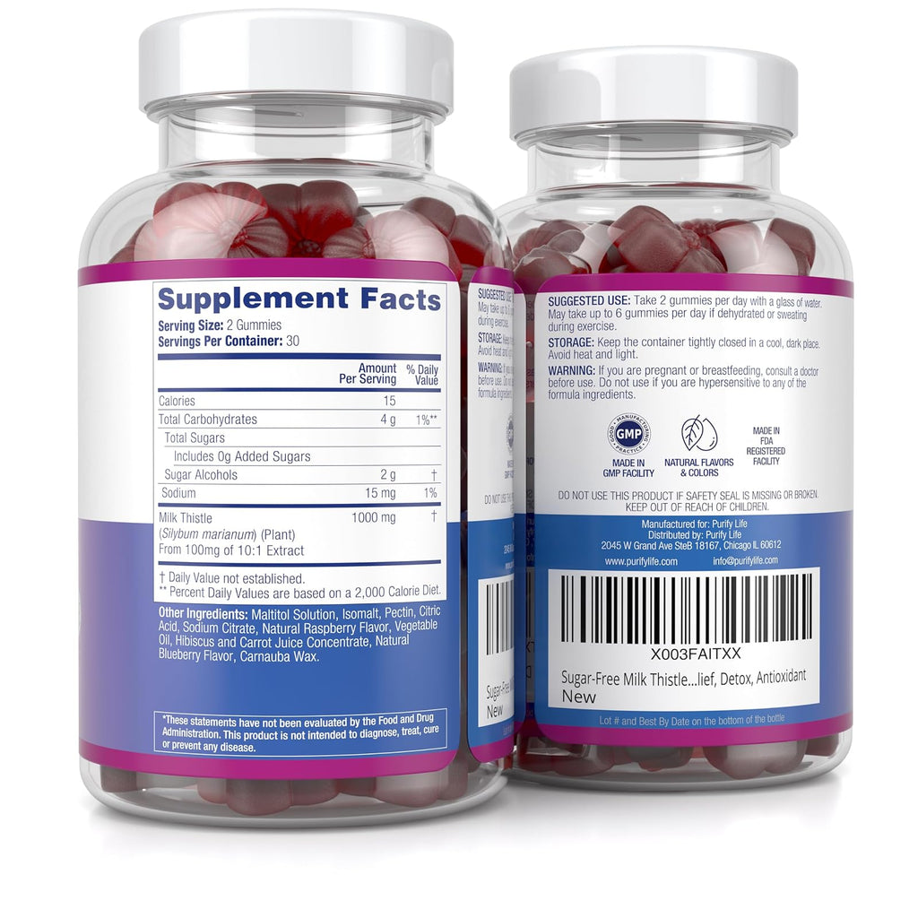 easy-to-take milk thistle gummies for adults