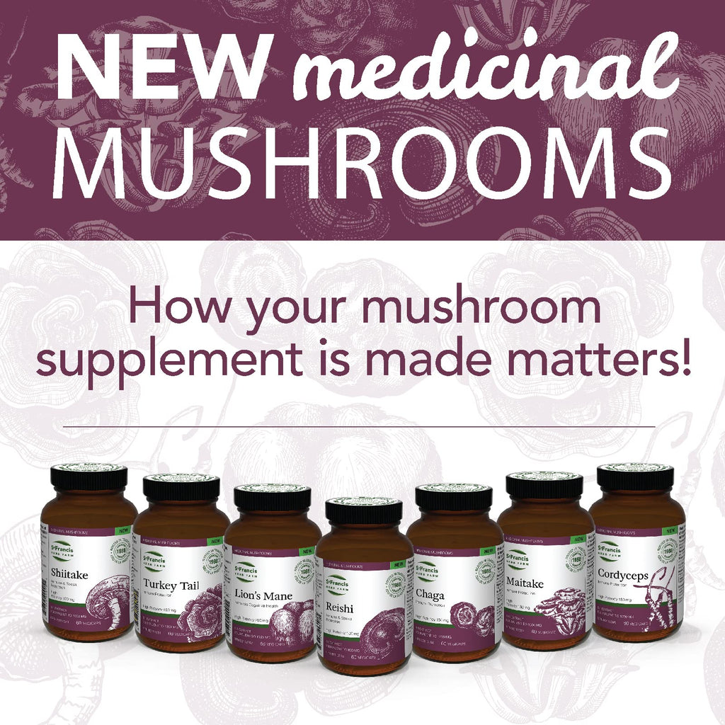 easy-to-take mushroom health capsules