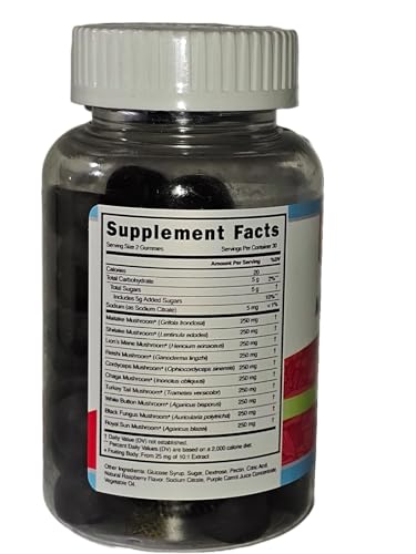 easy-to-take mushroom supplement gummies