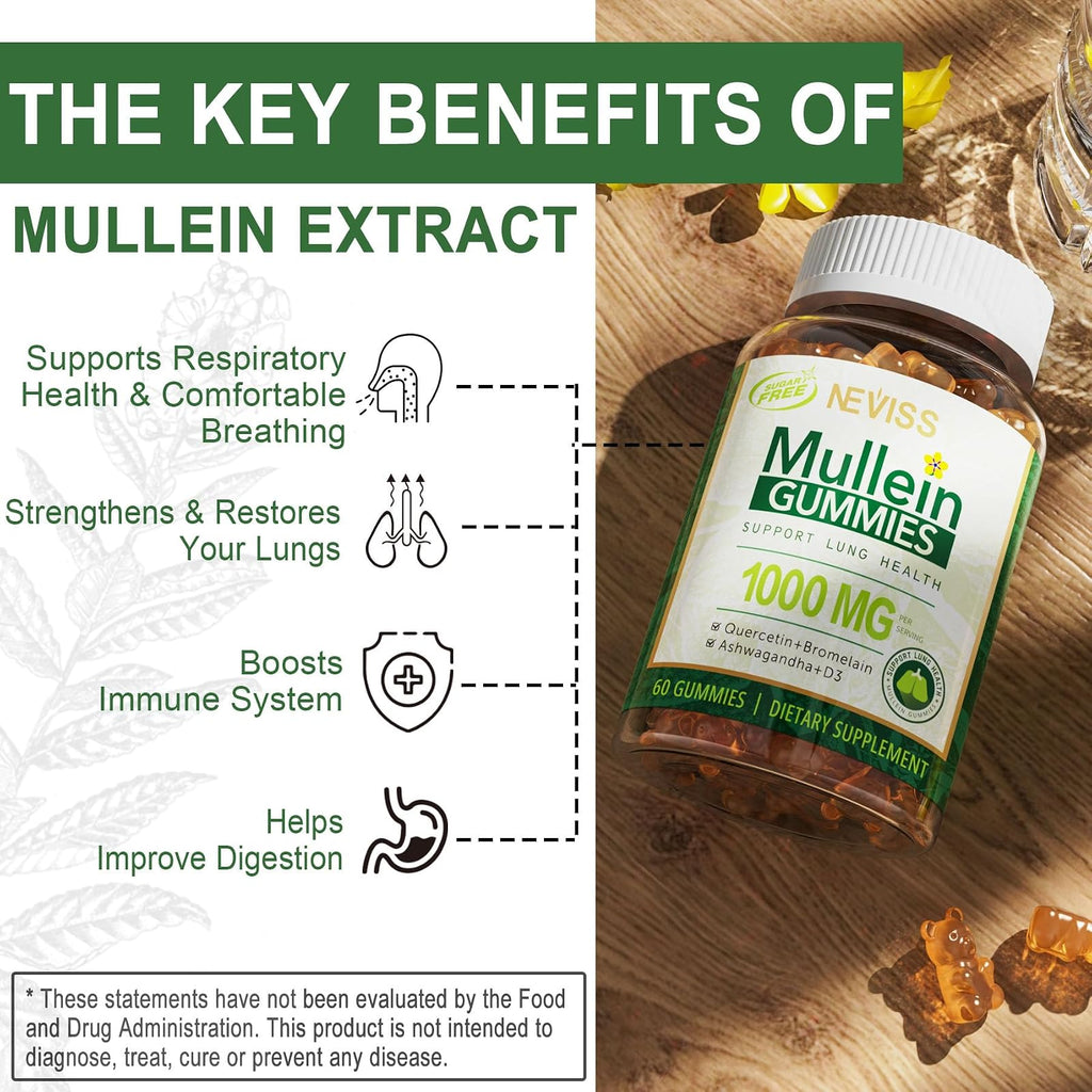 Easy-to-take NEVISS Mullein gummies