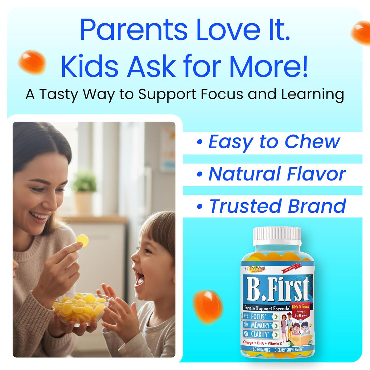 easy-to-take Omega 3 vitamins for kids