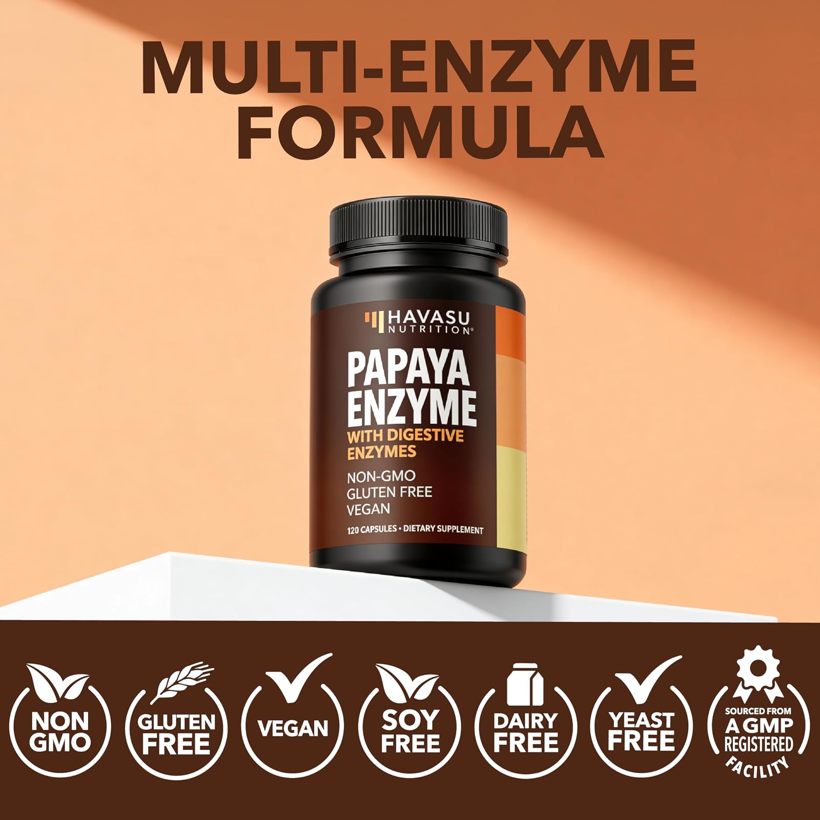 easy-to-take papaya enzyme capsules