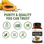 Easy-to-take papaya seed capsules