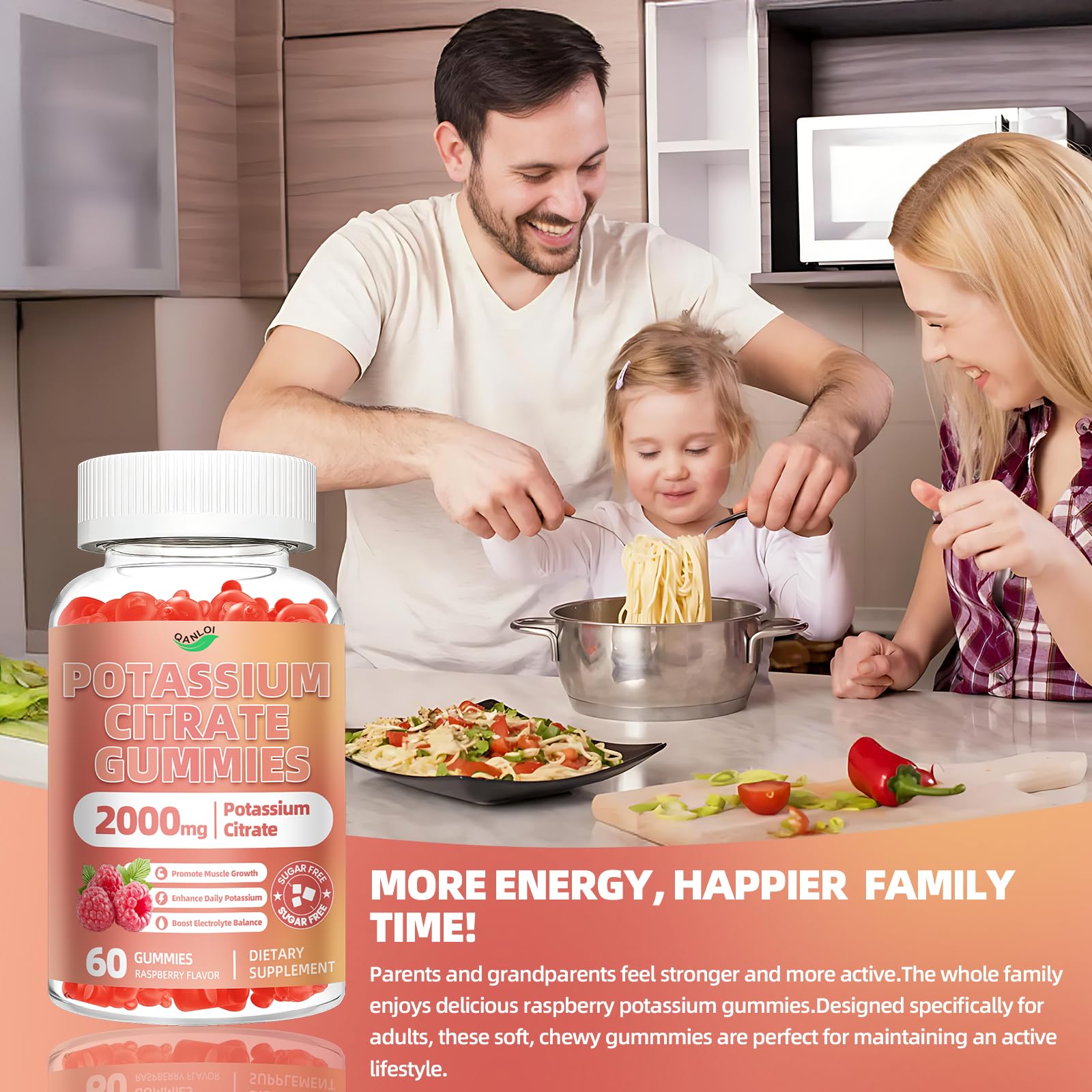 Easy-to-take potassium citrate gummies