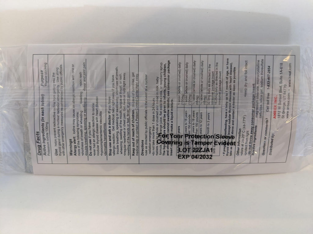 easy-to-take potassium iodide tablets