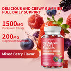 Easy-to-take potassium supplement gummies