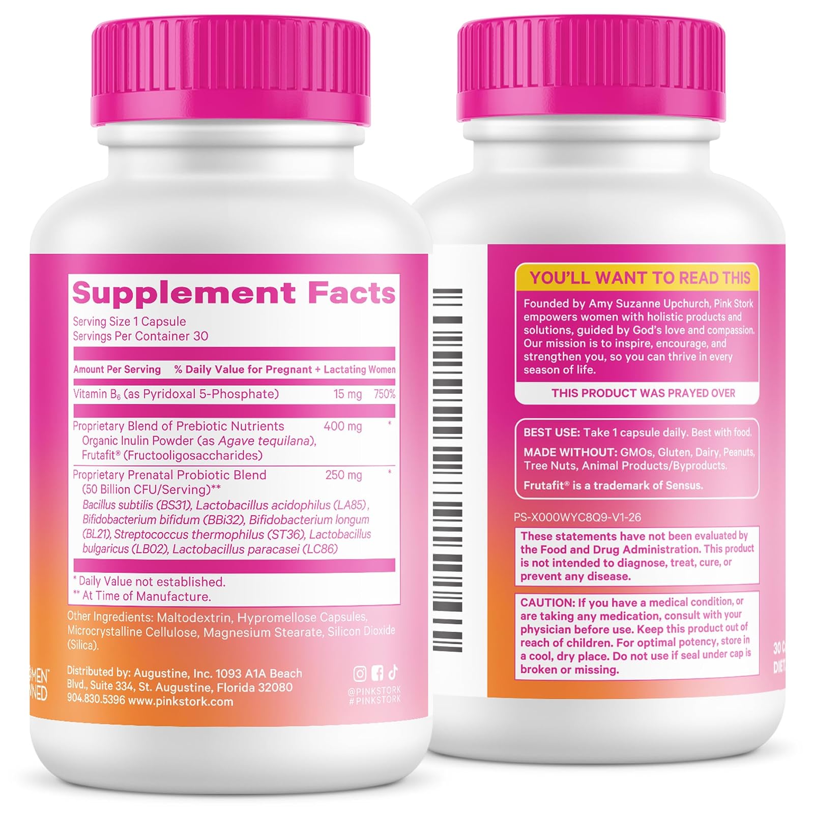 easy-to-take prenatal probiotic capsules
