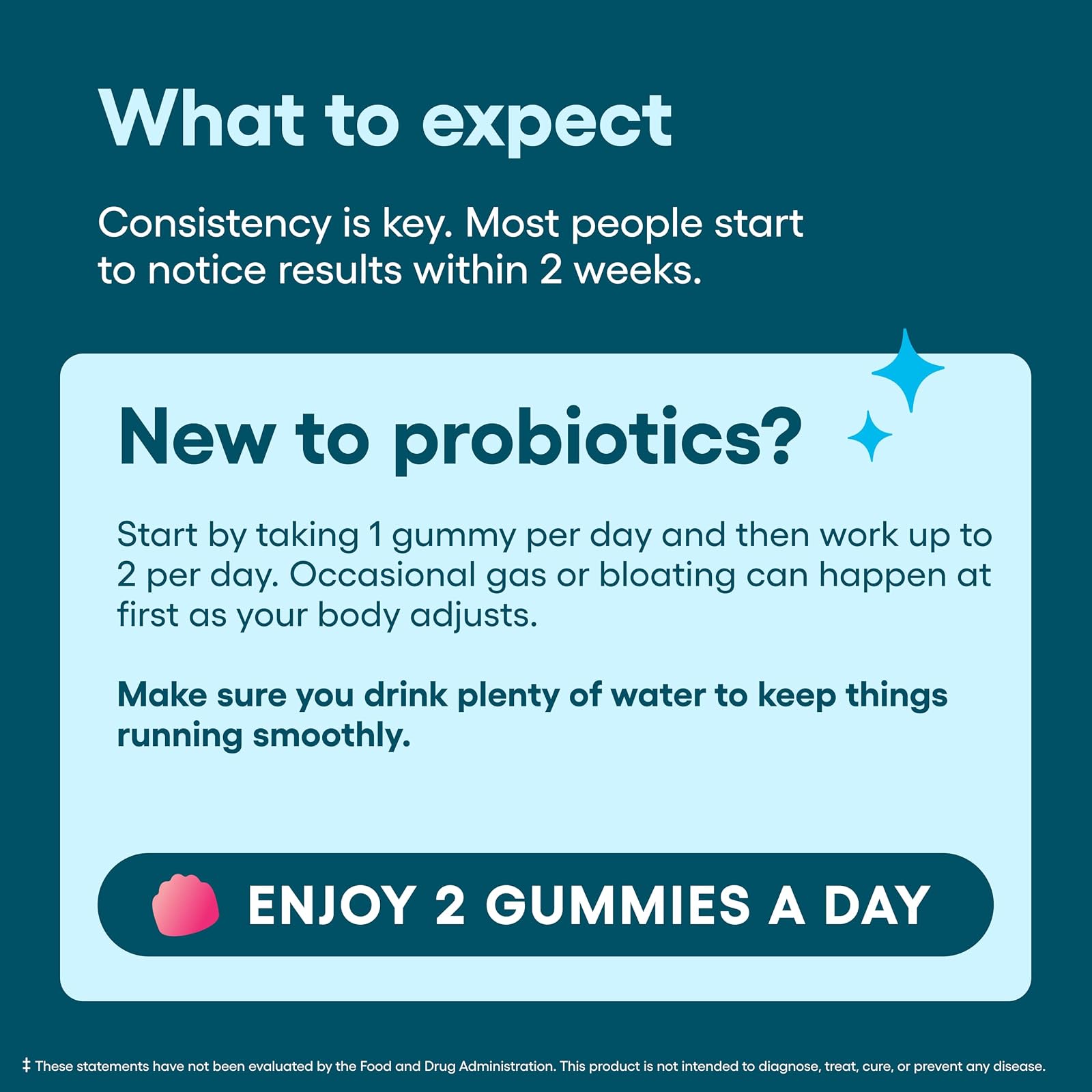 easy-to-take probiotic gummies for adults