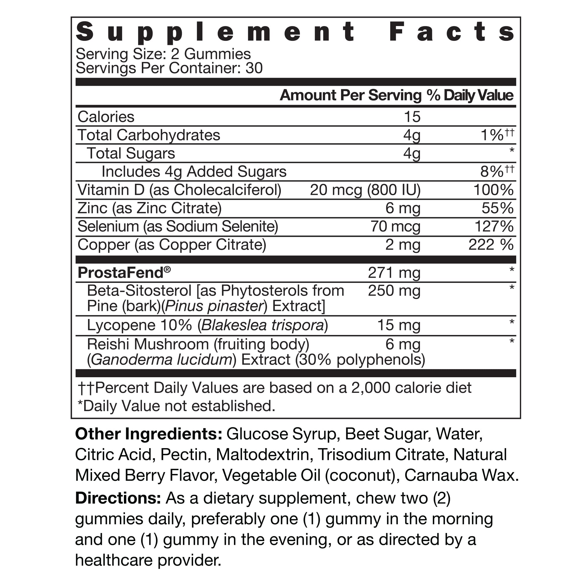easy to take prostate health gummies