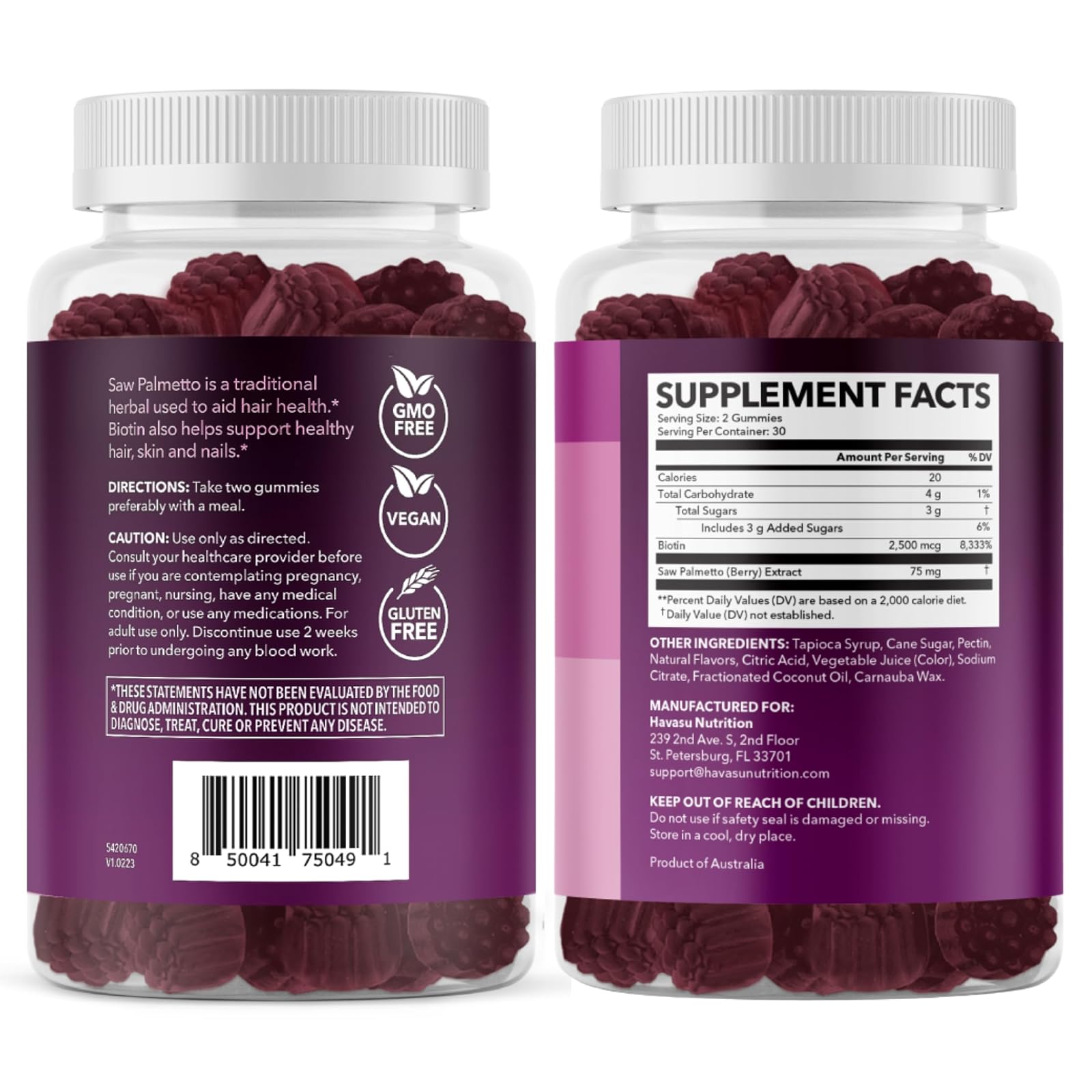 easy to take saw palmetto gummies