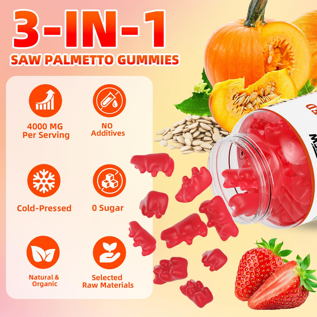 easy to take saw palmetto gummies