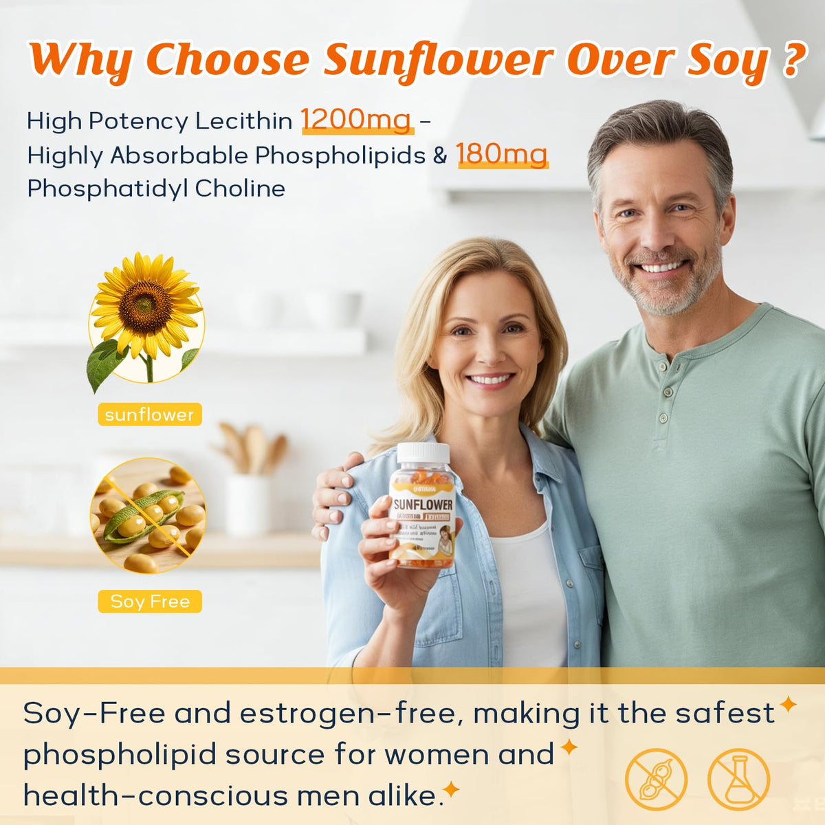easy-to-take sunflower lecithin gummies