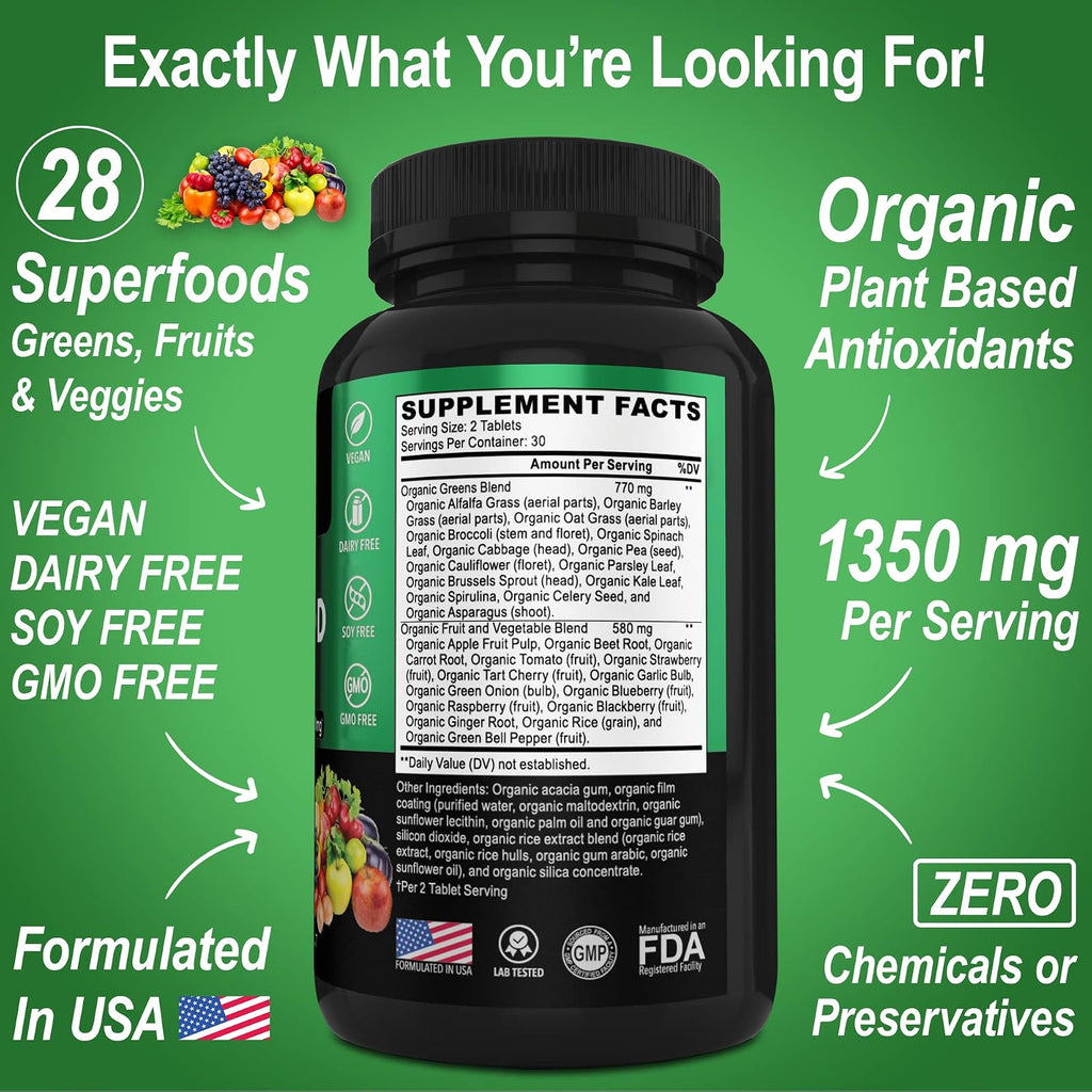 easy-to-take superfood greens tablets