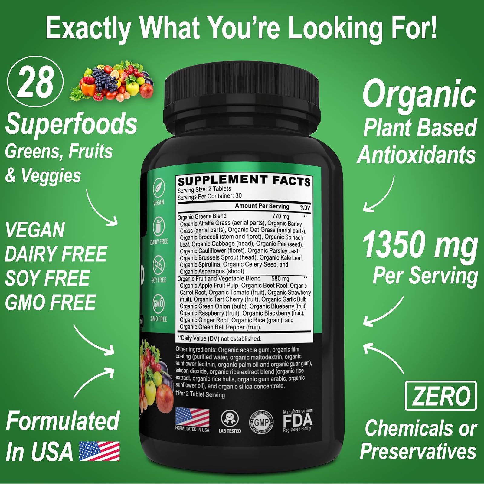 easy-to-take superfood greens tablets
