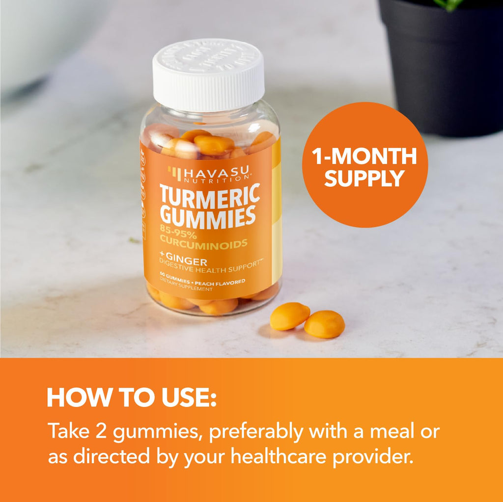 Easy-to-take turmeric gummies for energy