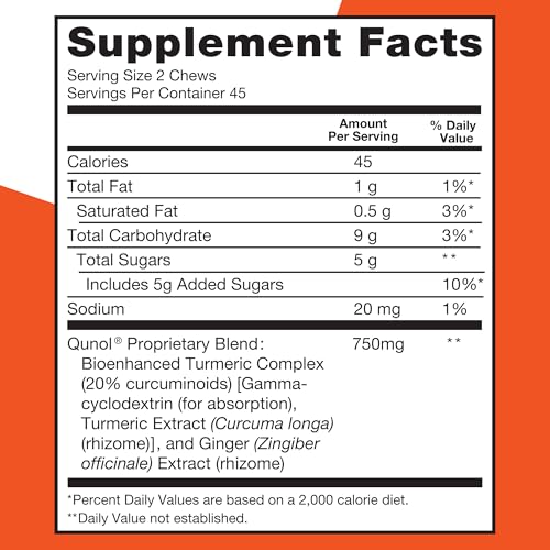 easy to take turmeric supplement chews