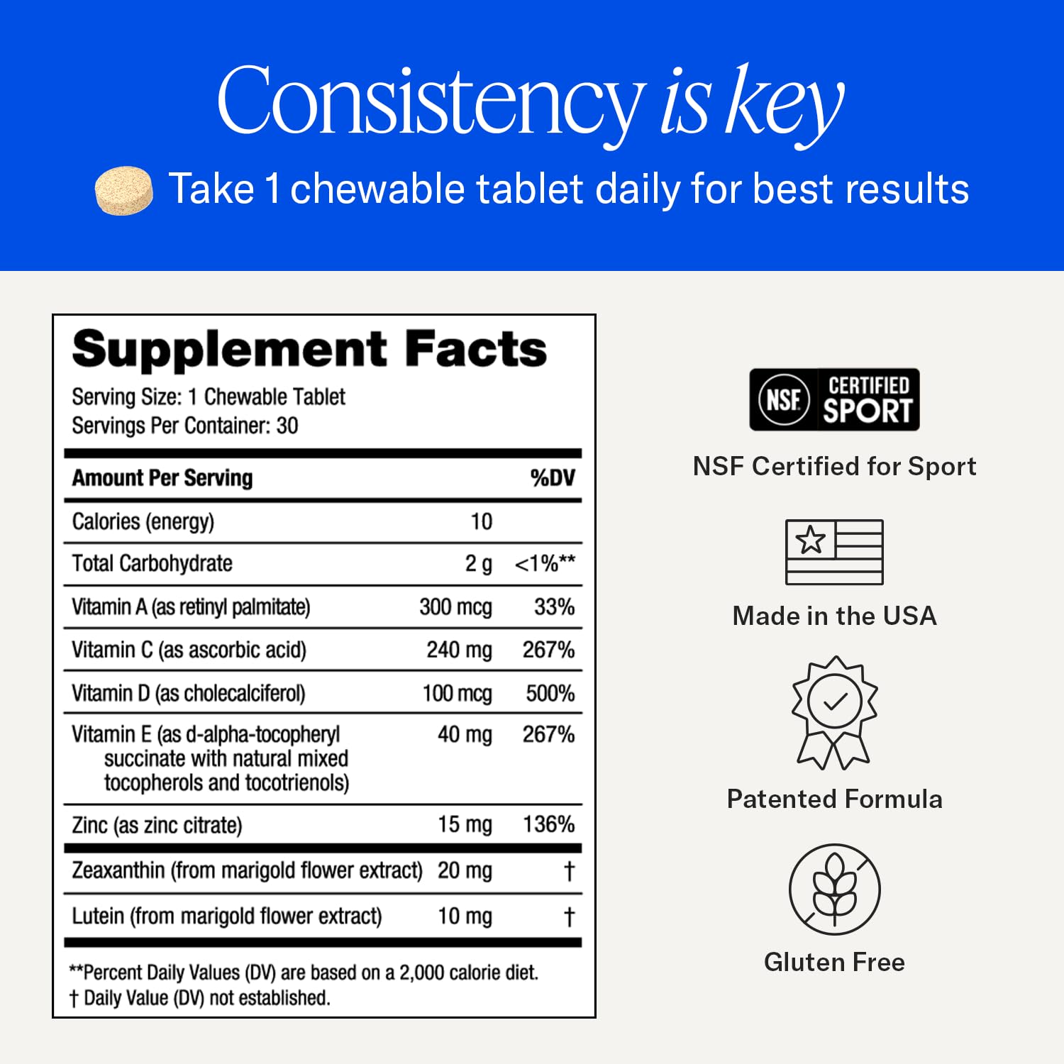 easy-to-take vitamin A tablets