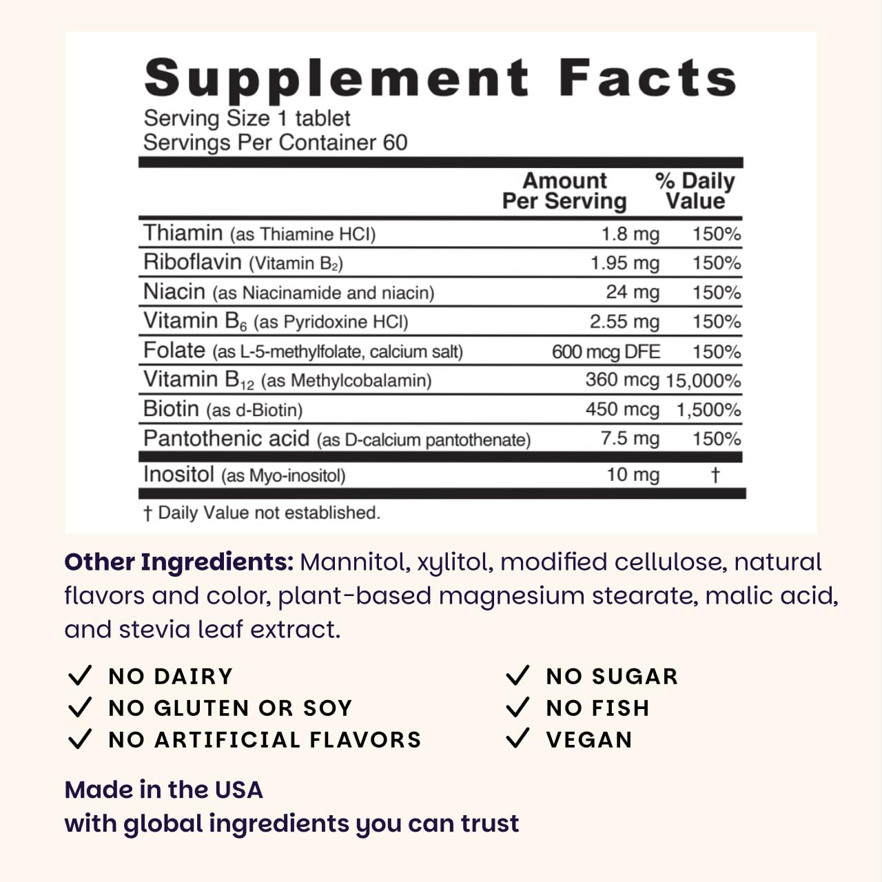 easy to take vitamin b complex
